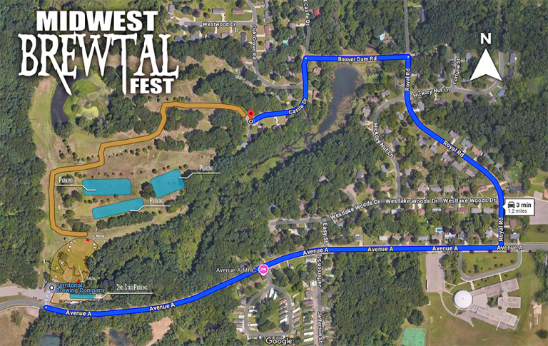 Parking Map – Midwest Brewtal Fest